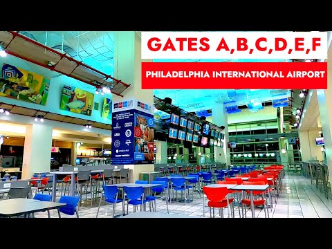 ✈️PHL 🇺🇸Gates & Shops for A, B, C, D, E, F Terminals | Philadelphia International Airport, PA