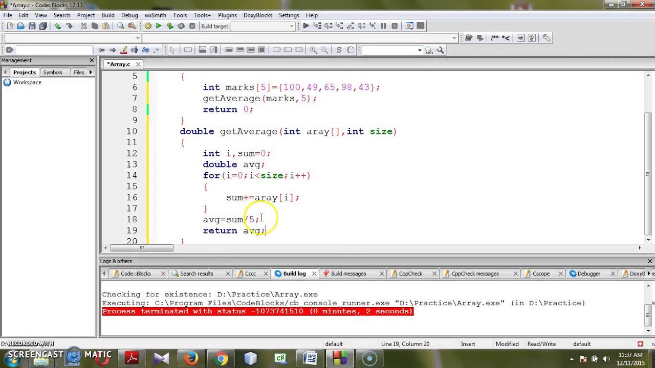 C Programming Tutorial(Bangla-26)-Passing Array to Function