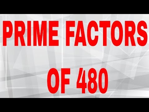 Prime factors of 480|Prime Factorization