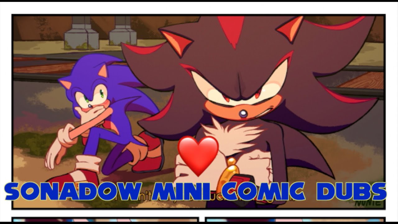 Cute sonadow comics| Sonadow comic dubs💙🖤