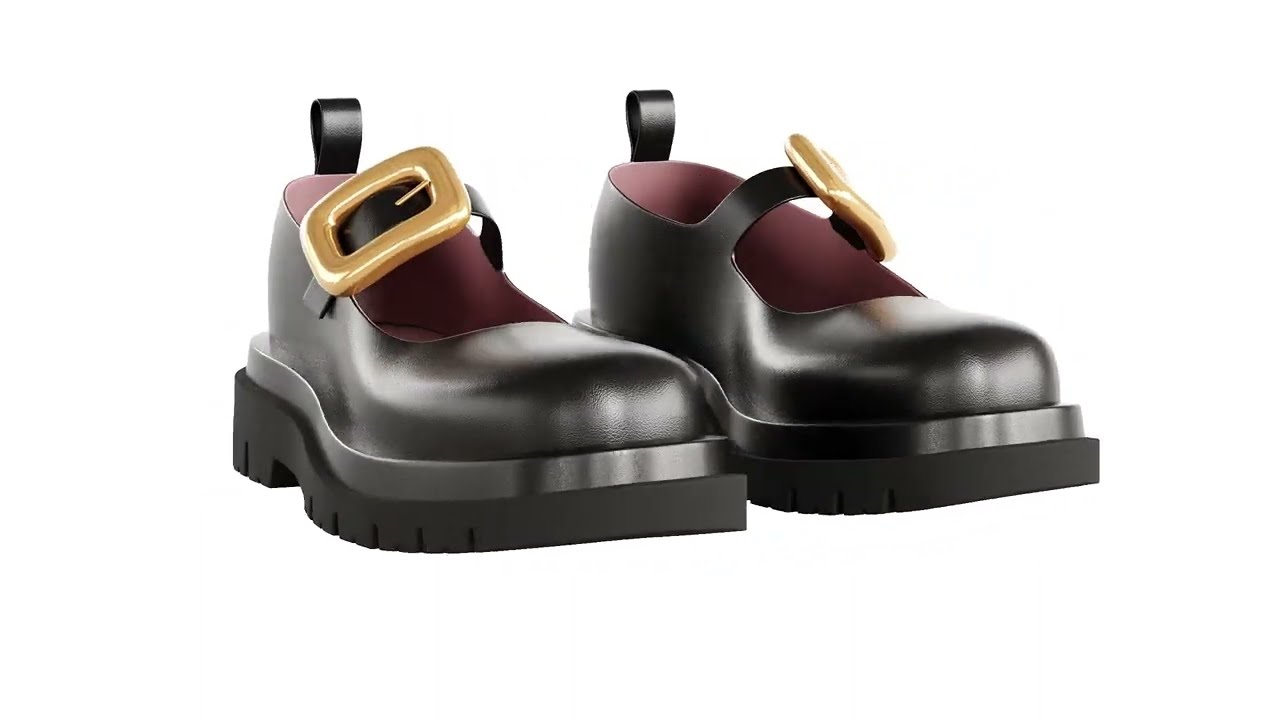 3D Models Of Bottega Veneta Lug Mary Jane