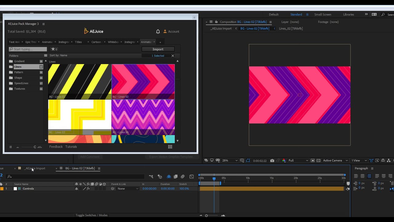 AEJuice Animated Backgrounds Overview