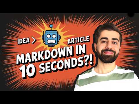 Building a Cool Markdown Editor With AI Help!