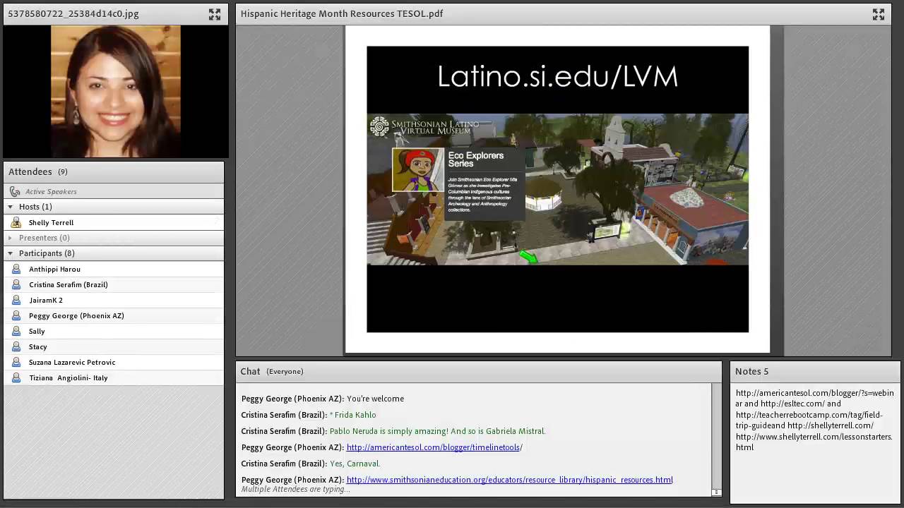 Hispanic Heritage Month: Resources & Lessons, #TESOL Webinar