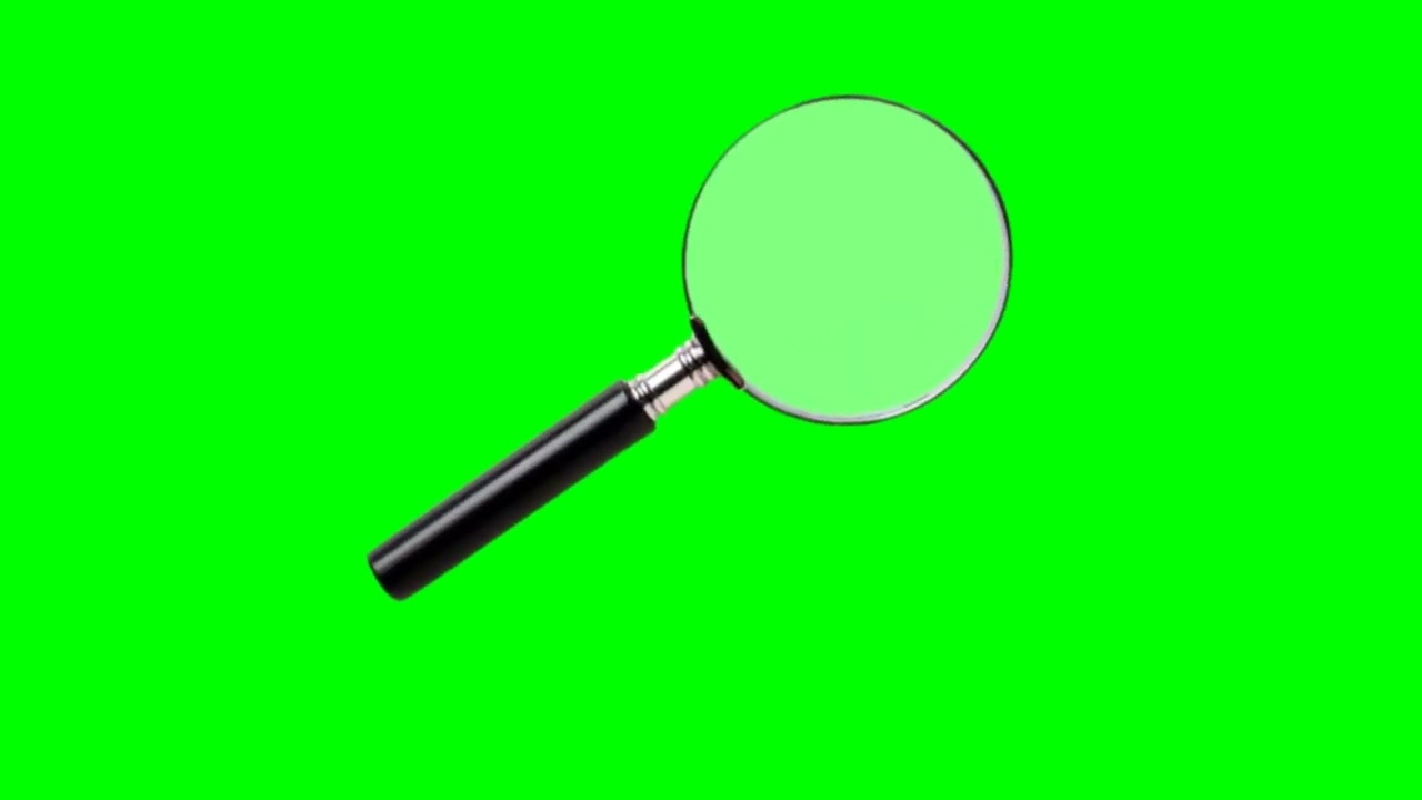 Magnify Glass  GREEN SCREEN