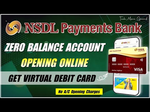 NSDL Payment Bank Zero Balance Account Opening Online | NSDL Payments Bank | Bank Account Online