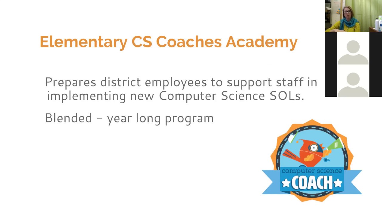 CodeVA Elementary Computer Science Coaches Academy
