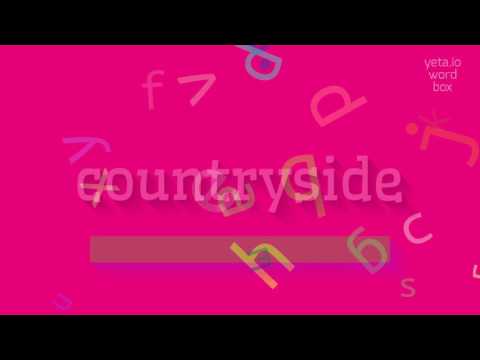COUNTRYSIDE - HOW TO SAY COUNTRYSIDE? #countryside