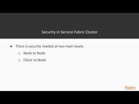 Learn Microservices with Azure Securing Service Fabric Cluster|packtpub com - Mind Luster
