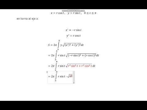 Show that the surface area of a sphere of radius r is 4πr^2.