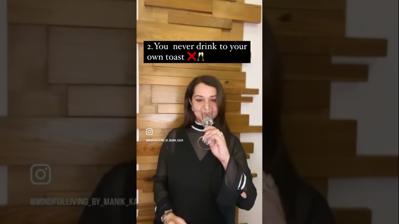 How to raise a toast correctly 🥂✨ #etiquette #goodmanners