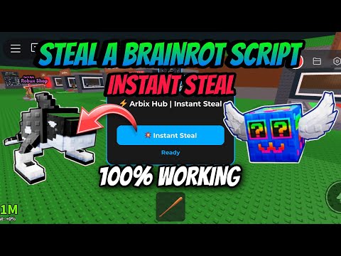 Steal A Brainrot Script *NO KEY* Instant Steal 100% Working | Script Pastebin | PC & Mobile
