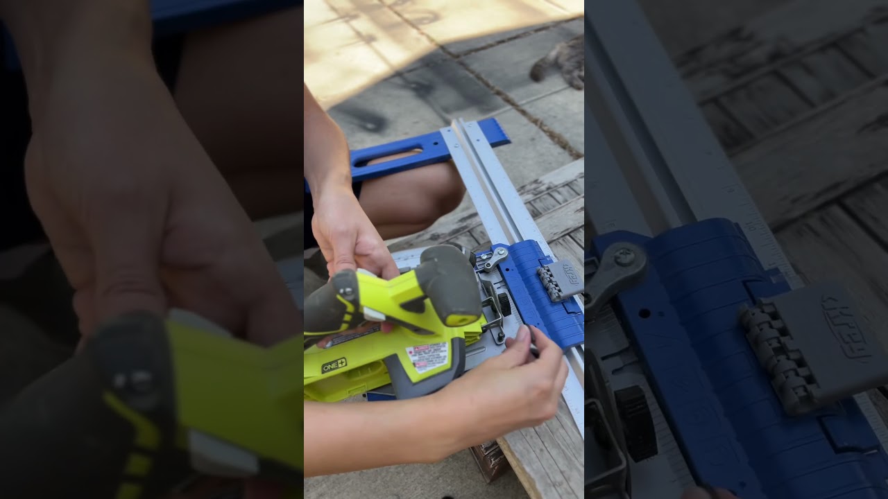 Kreg rip cut guide makes it easy to cut big sheets of wood down without a table saw