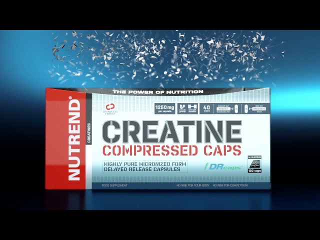 Nutrend Creatine Compressed Caps – 120 Capsules - inSPORTline