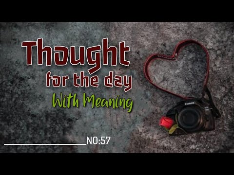 Thought for the Day in English with Meaning | Daily Thought | Thought of the Day | Quotes on life