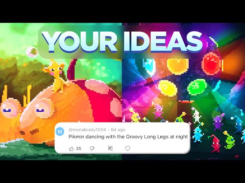 Bringing YOUR IDEAS to LIFE! | Pikmin 4 PIXEL ILLUSTRATIONS