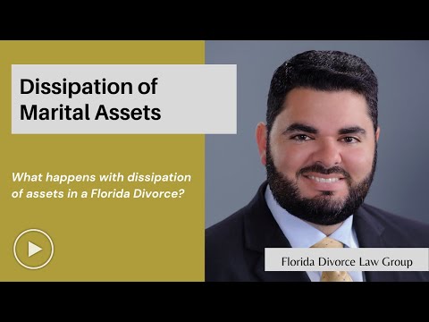 Dissipation of Marital Assets in a Florida Divorce