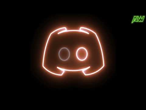 Neon Discord Logo | Discord Logo Flickering | Motion Background | Free To Use