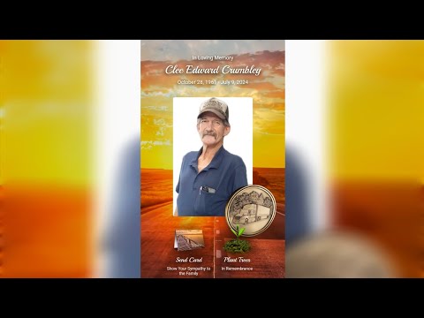 IN LOVING MEMORY OF CLEE EDWARD CRUMBLEY #memories #tribute #newmexico #obituary