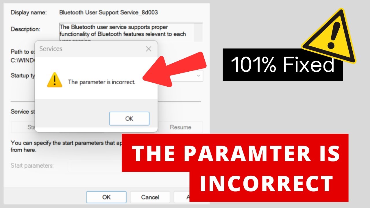 The Parameter is Incorrect in windows 11/10  | How to Fix Parameter Incorrect Bluetooth ✅