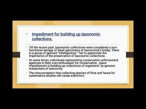 Taxonomic impediments and solutions