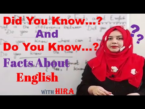 Did You Know...? and Do You Know...? Facts About English