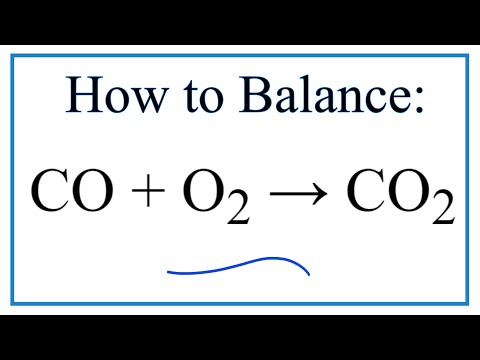 How to Balance CO + O2 = CO2