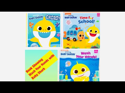 Kids Book Read Aloud: Pinkfong Baby Shark Chomp! Time for School| Wash Your Hands with Baby Shark