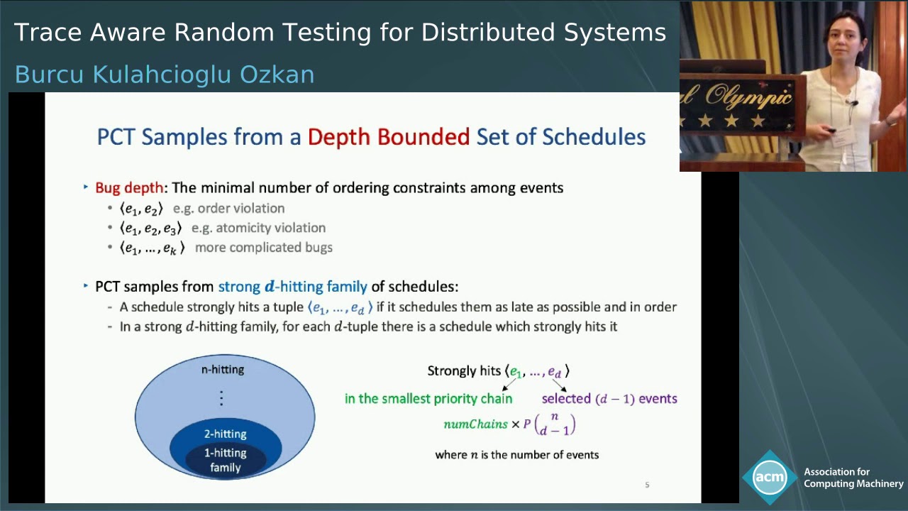 Trace Aware Random Testing for Distributed Systems