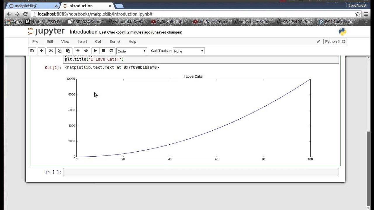 Matplotlib  (Python Plotting) 1: Introduction