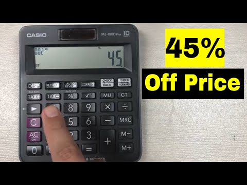 How to Calculate 45 Percent Off a Price on Calculator