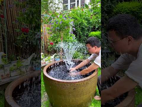 Garden Floating Water Fountain | Submersible Fountain Pump #shorts
