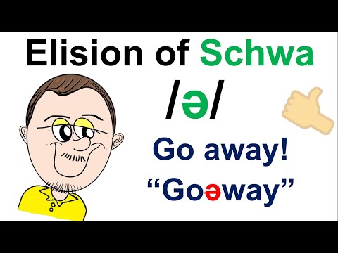 Elision of schwa /ə/ - Connected speech