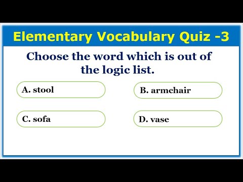 || English Vocabulary Quiz-3 || Elementary Vocabulary Quiz-3 ||