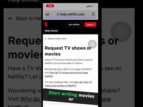 Netflix: How to Request TV Shows & Movies #netflix #tv #movie