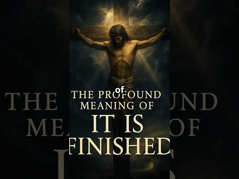 The Profound Meaning of 'It Is Finished'