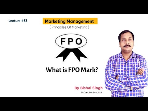 FPO Mark I Principles Of Marketing I Lecture_53 I By Bishal Singh