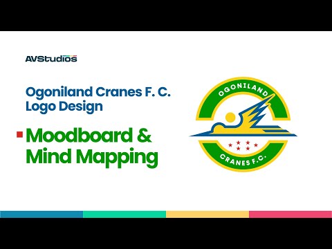 Ogoniland Cranes F.C. Logo Design - Moodboard & Mind Mapping Expained