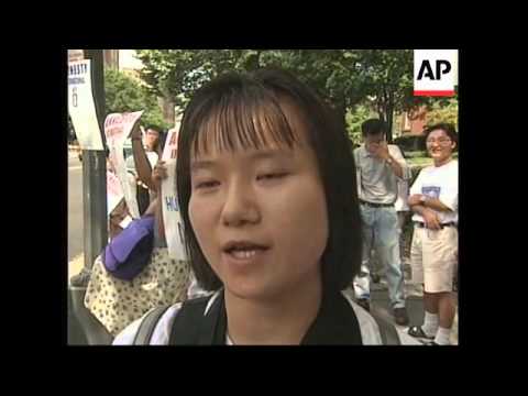USA: PROTESTS AGAINST ALLEGED ABUSE OF CHINESE IN INDONESIA