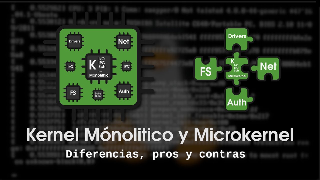 Kernel Mónolitico y microkernel: Diferencias, pros y contras