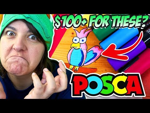 ARE THEY WORTH IT? Testing Japanese Paint Markers Posca Pens art supplies