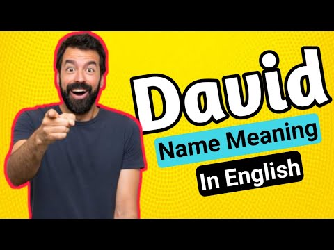 David name meaning in English | What Does the Name David Mean | Boy Name |EduNames