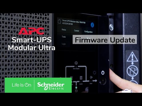 APC Smart-UPS Modular Ultra 5-20kW - How to update firmware on the UPS