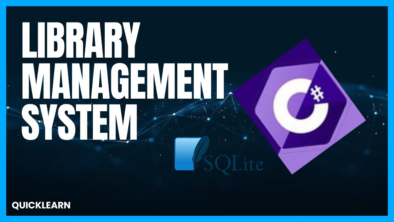 How to create a library management system in C# | SQLite database | With a trial version