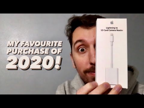 My favourite purchase of 2020 | Lightning to SD card camera reader!