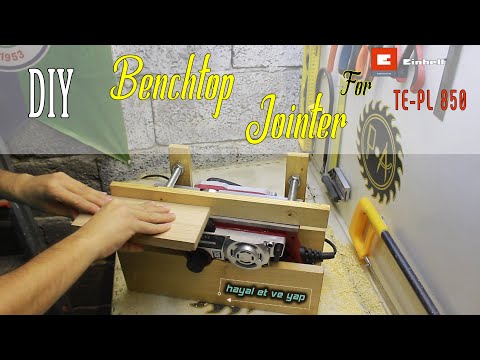 🗜️DIY Benchtop Jointer [For Einhell TE-PL 850 Planer Stand Making]