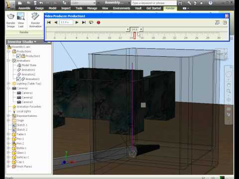 AutoDesk Inventor Video Tutorial - Inventor Studio Video Producer by Video-Tutorials.net