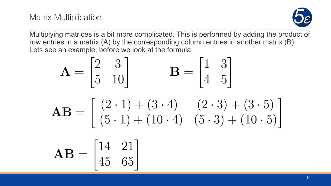 Linear Algebra - Introduction and matrix operations