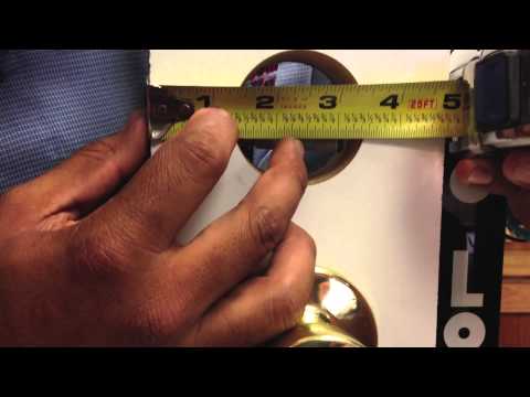 How to Measure Door Hardware Backset