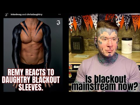 Remy Reacts to Chris Daughtry Blackout Sleeves #ink #inked #tattoo